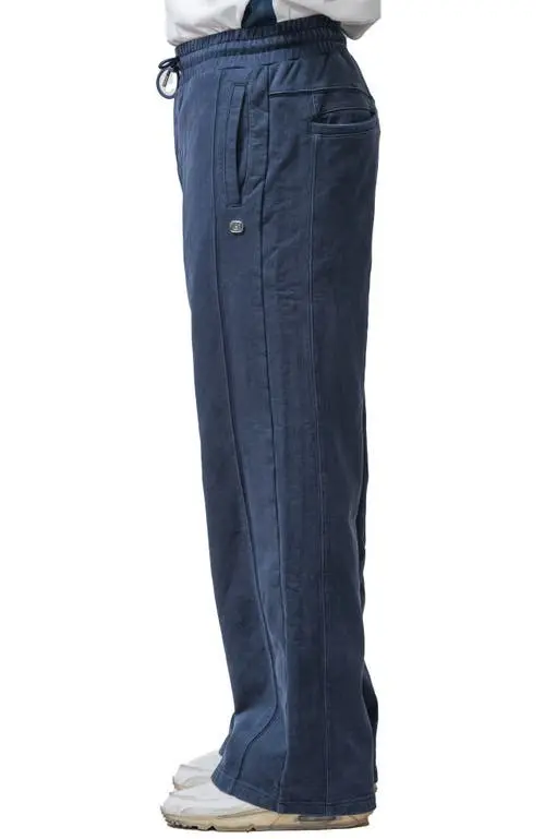 ALPHA STYLE Harris Straight Leg Sweatpants - Blue