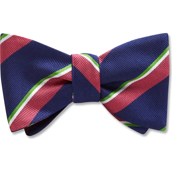 BEAU TIES OF VERMONT Striped Bow Tie - Pre-tied