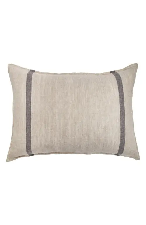 POM POM AT HOME Rory Linen Big Accent Pillow - Flax/midnight