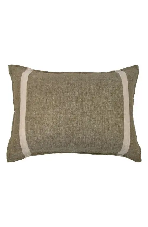 POM POM AT HOME Rory Linen Big Accent Pillow - Moss/flax
