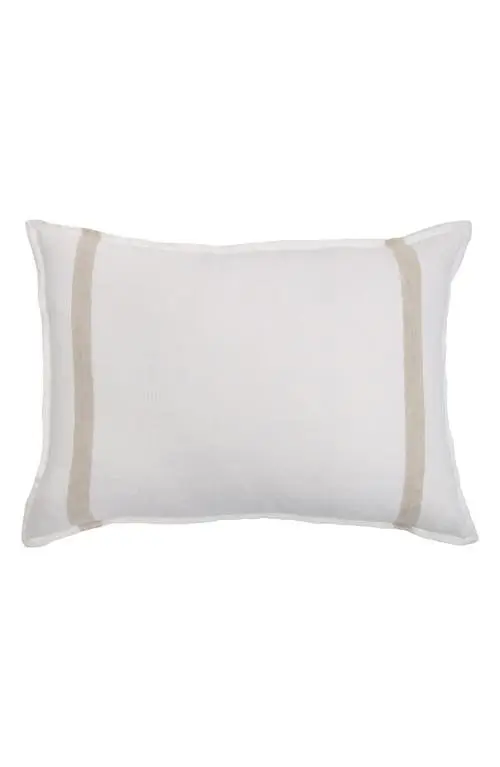 POM POM AT HOME Rory Linen Big Accent Pillow - White/flax