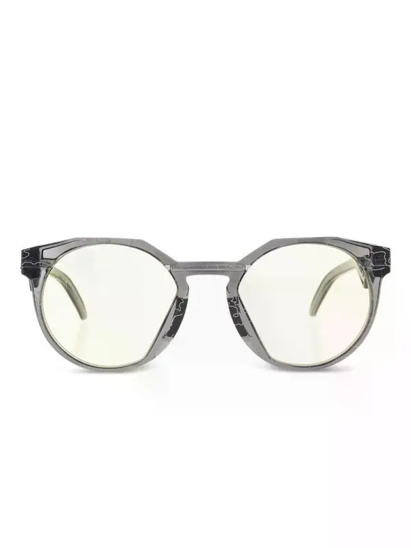 Oakley Marble-effect Round Sunglasses - Grey