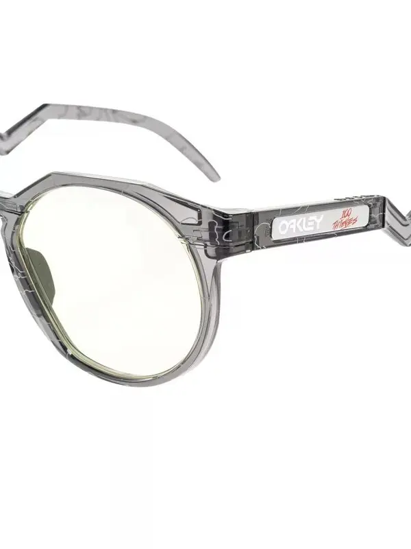 Oakley Marble-effect Round Sunglasses