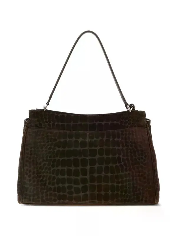 Balenciaga Medium Rodeo Crocodile-embossed Top-handle Shoulder Bag