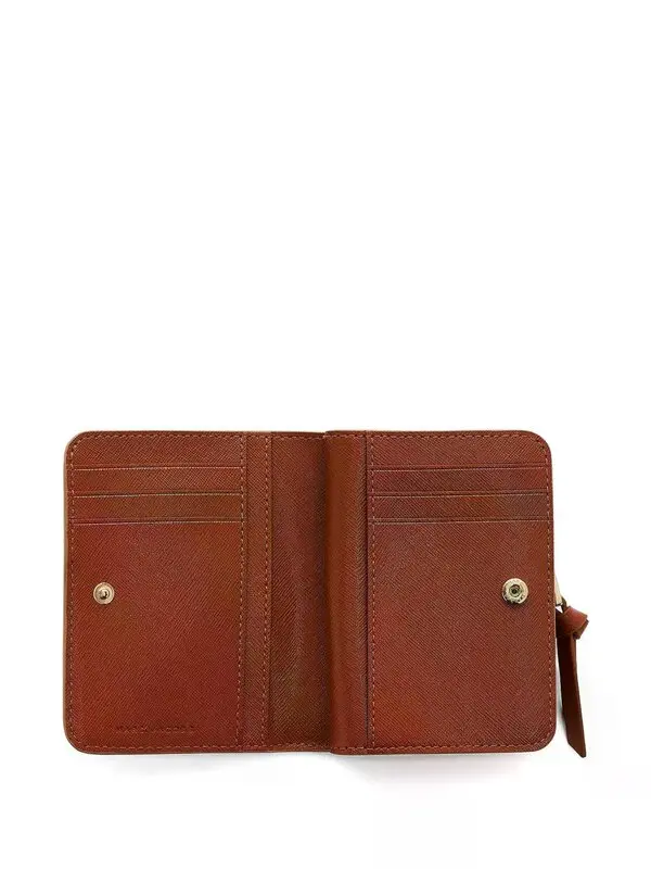 Marc Jacobs Zip-fastening Logo-compact Wallet - Neutrals