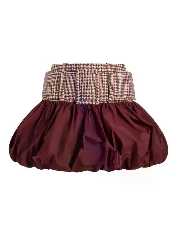 PATOU Bubble Mini Skirt With Belt