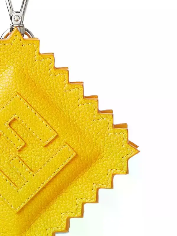 Fendi Logo Leather Keyring