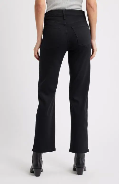 Rag & Bone Flexi Harlow Mid-rise Ankle Straight-leg Jeans - Black