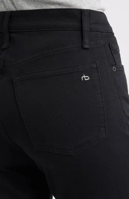 Rag & Bone Flexi Harlow Mid-rise Ankle Straight-leg Jeans - Black