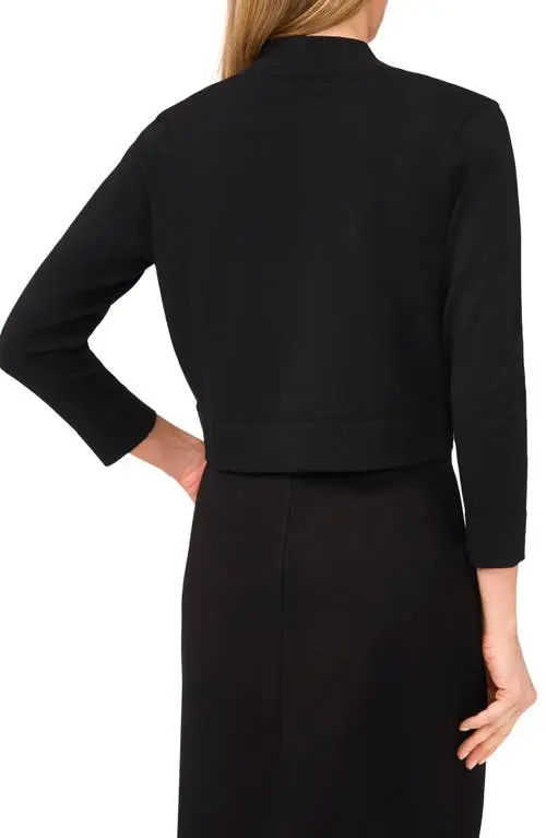 Halogen Three Quarter Sleeve Shrug - Rich Black