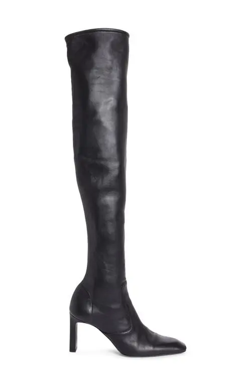 TOTEME Over-the-knee Stretch Leather Boots - Black