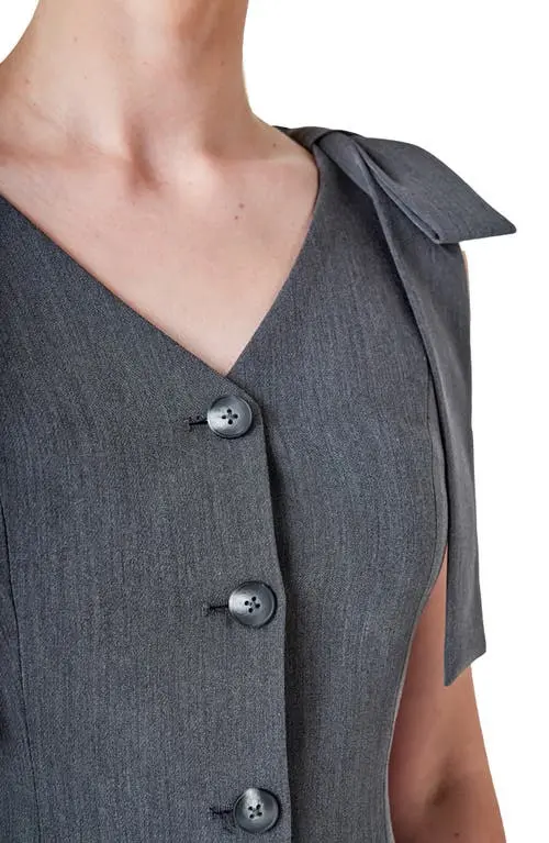 Endless Rose Bow Tie Strap Crop Vest