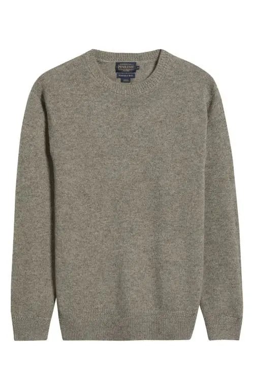 Pendleton Wool Crewneck Sweater - Stone Heather