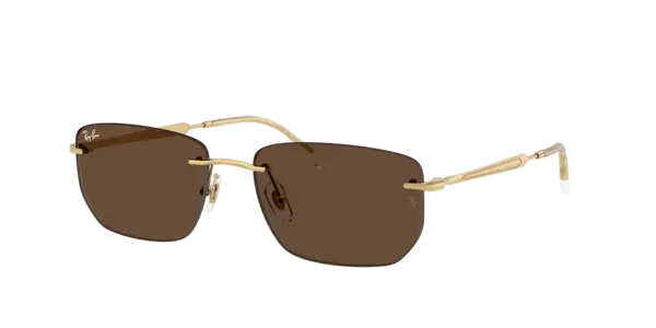 Ray-ban Rimless Sunglasses - Dark Brown
