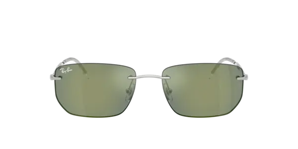 Ray-ban Rimless Sunglasses - Green Mirror Green