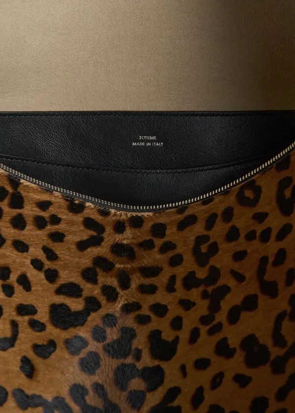 TOTEME Bevel Print Pony Hair Shoulder Bag