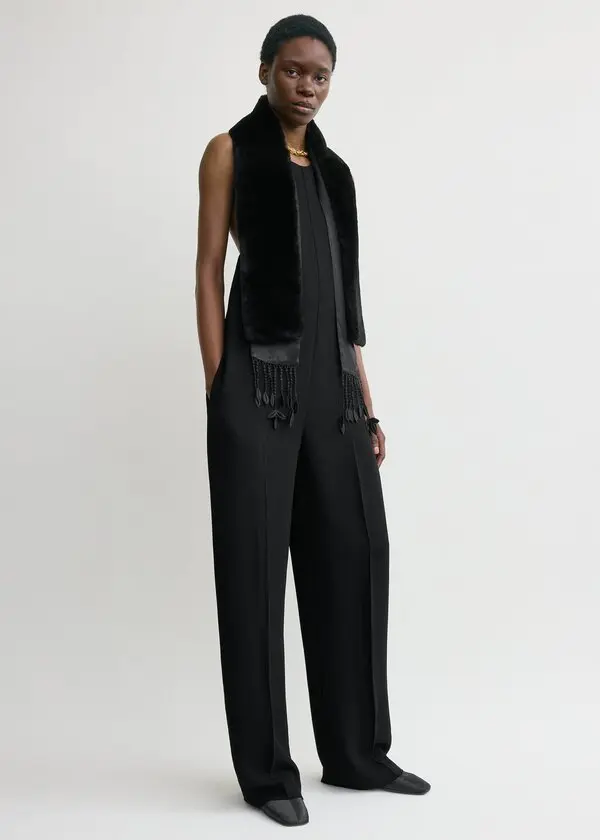 TOTEME Crepe Cady Jumpsuit - Black