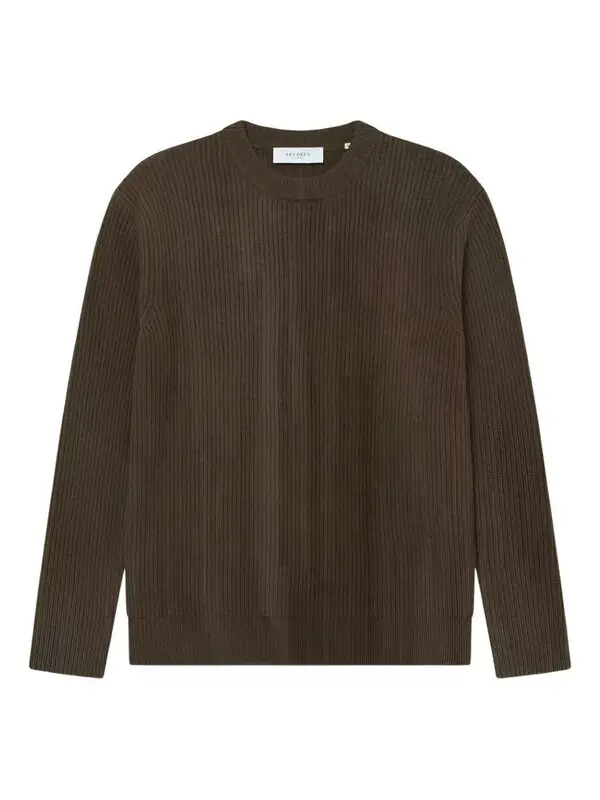 LES DEUX Ribbed Crew-neck Sweater