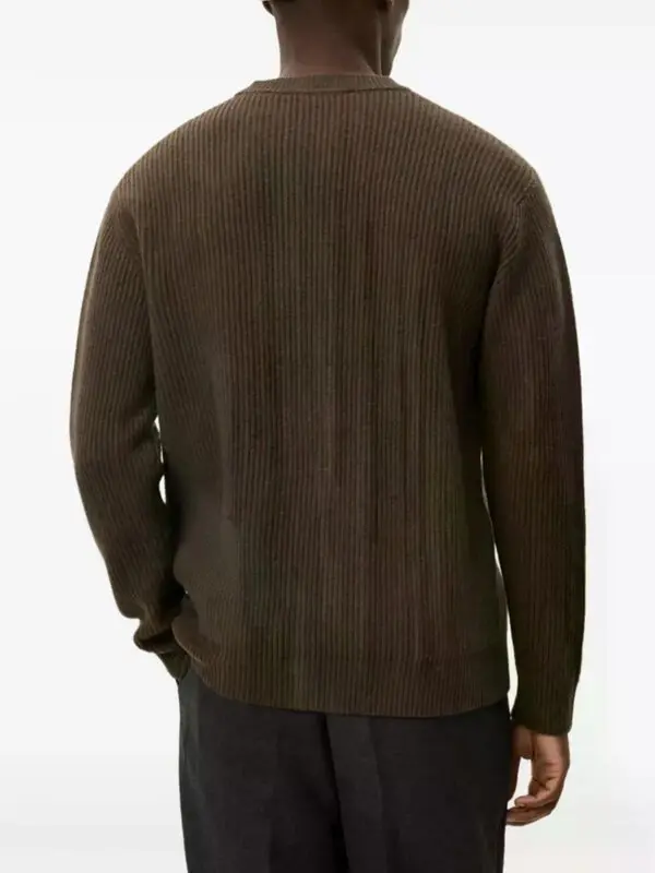 LES DEUX Ribbed Crew-neck Sweater