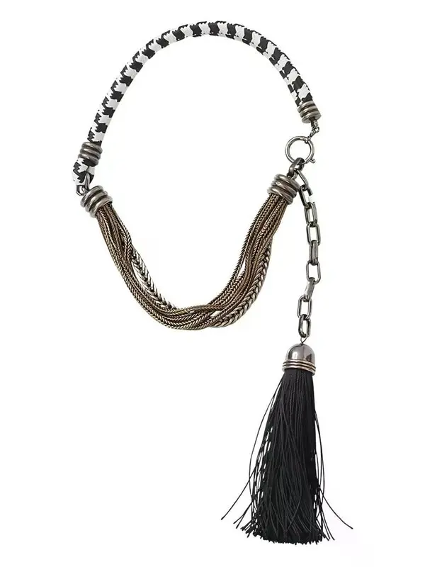 LANVIN Tasseled Chain Necklace - Silver