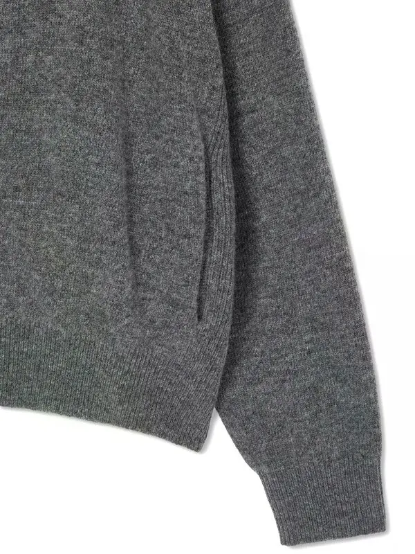 STUDIO TOMBOY Logo-embroidered Zip-up Hoodie
