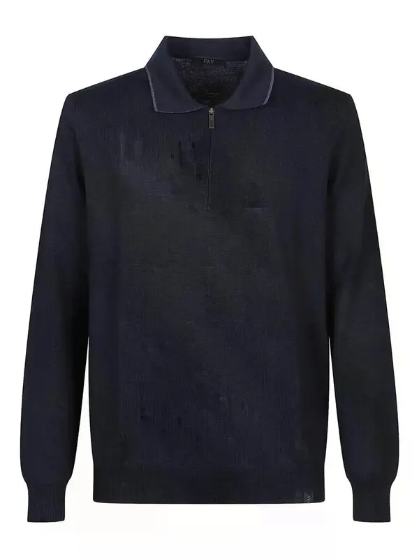 FAY Zip-up Polo Shirt