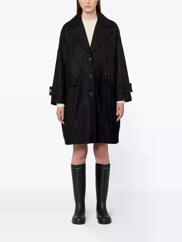 Mackintosh Pinstripe Cocoon Coat