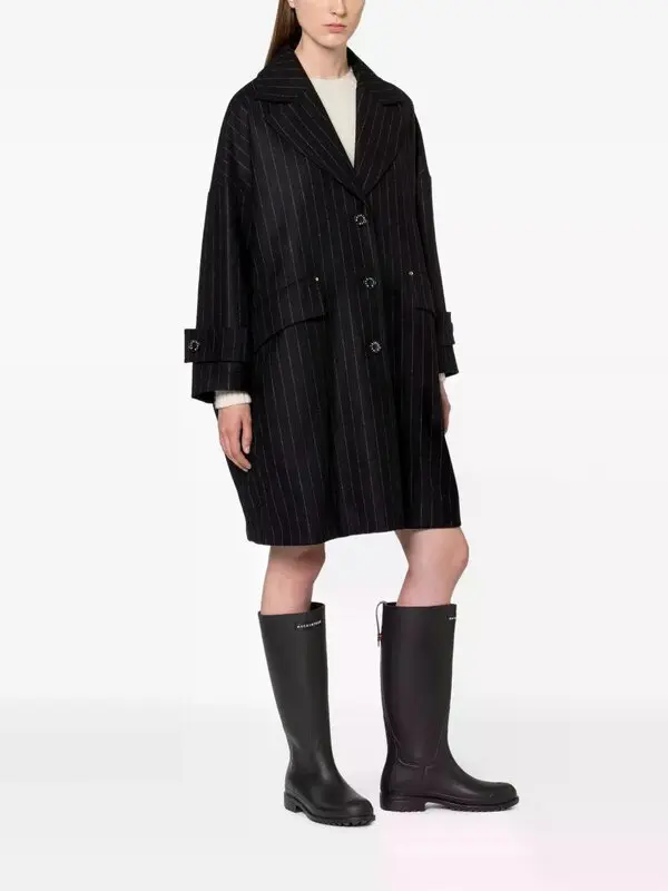 Mackintosh Pinstripe Cocoon Coat