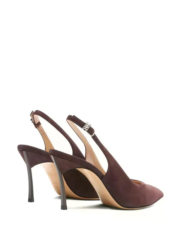 Casadei 80mm Slingback Pointed-toe Pumps