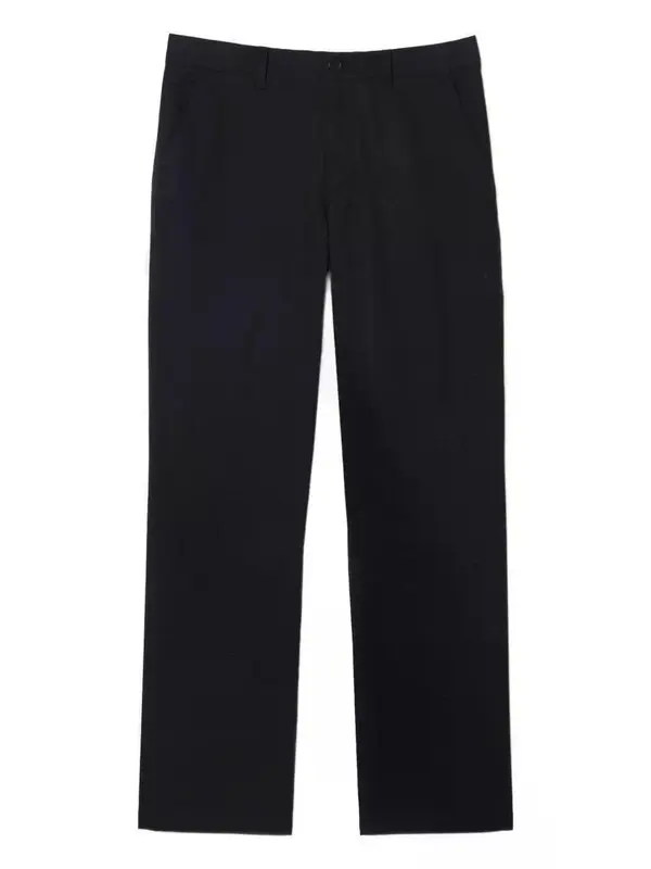 Lacoste Embroidered-logo Flat-front Trousers