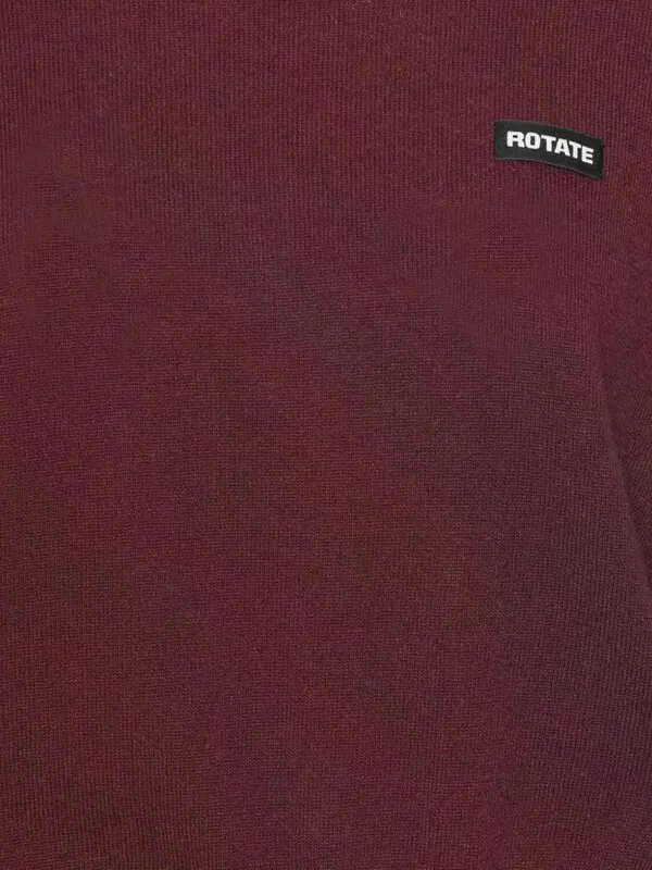 ROTATE BY BIRGER CHRISTENSEN Crew-neck Merino-cashmere Blend Sweater