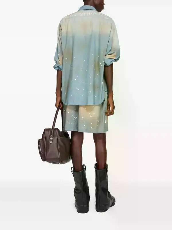 Acne Studios Paint-splatter Cotton Shirt