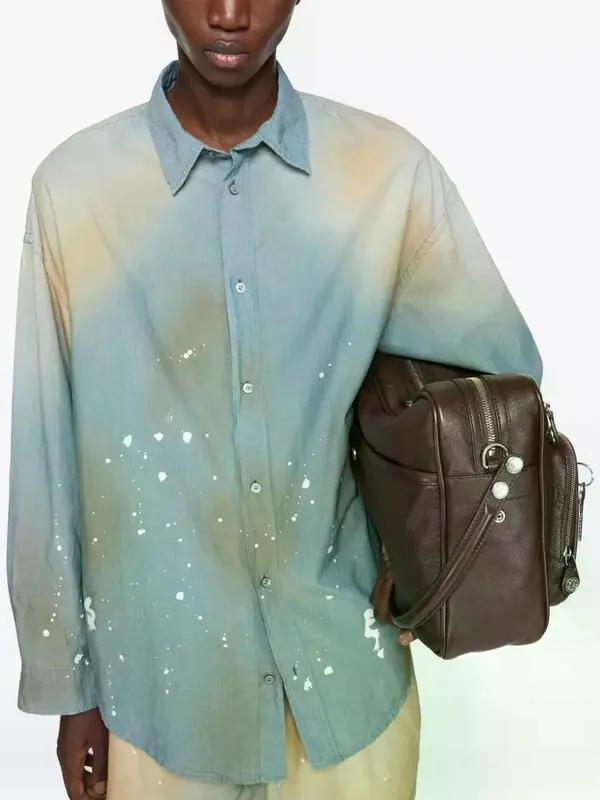 Acne Studios Paint-splatter Cotton Shirt
