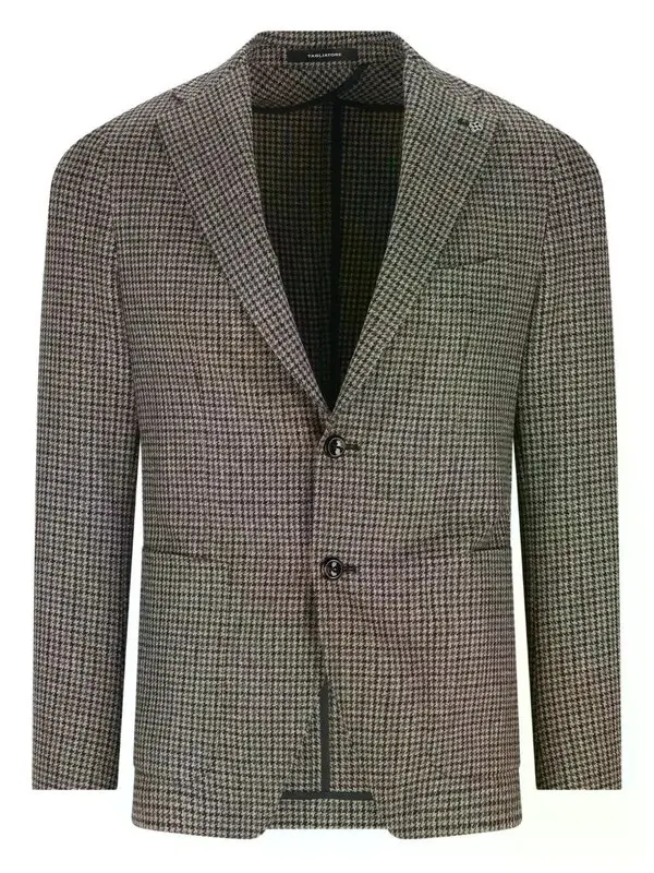 Tagliatore Houndstooth Wool Jacket