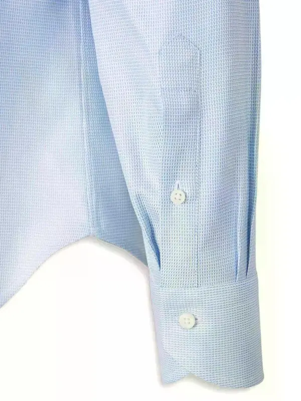 Canali Textured Button-cuff Shirt