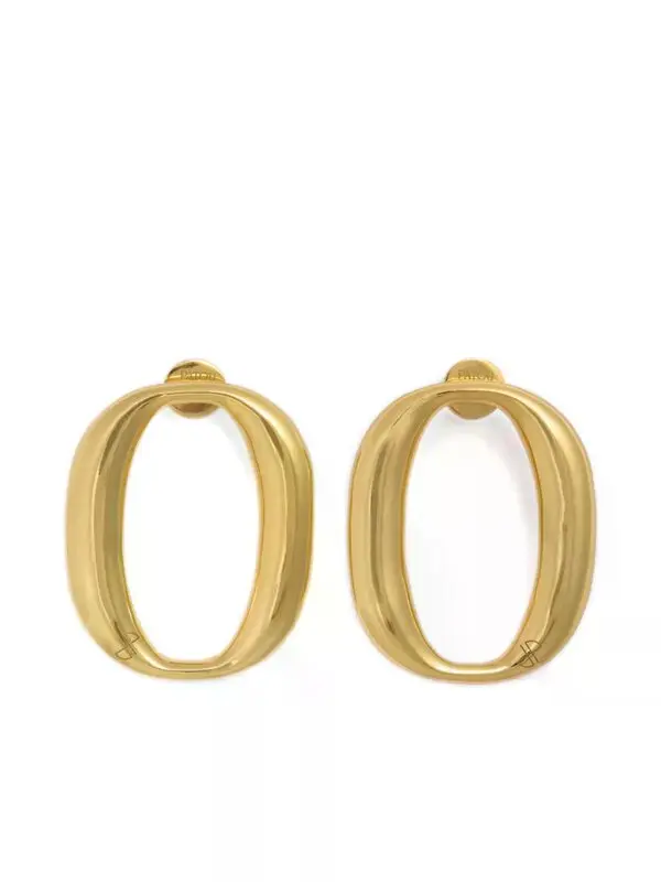 Patou Oval-frame Earrings - Gold