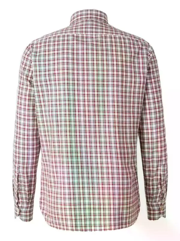 LUIGI BORRELLI Checked Button-down Shirt - Red