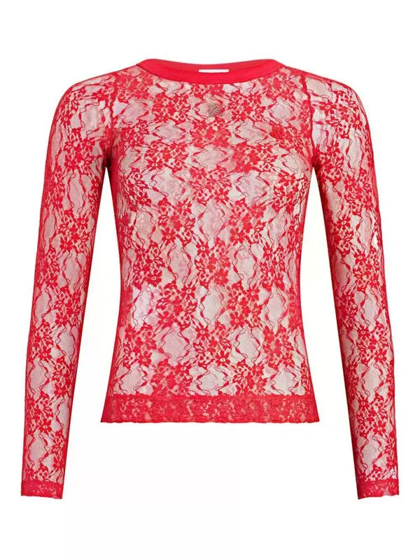 PATOU Floral Lace Tank Top
