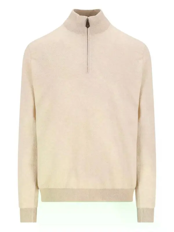 Loro Piana Half-zip Cashmere Sweater - Neutrals