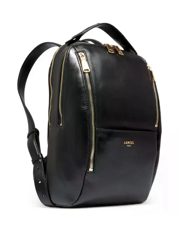 LANCEL Small Origami Leather Backpack - Black