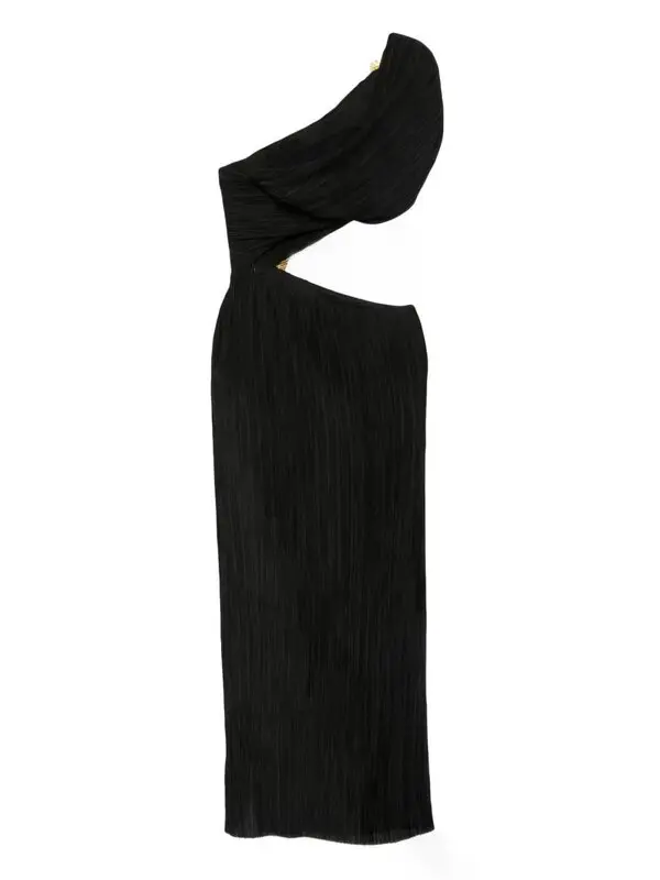 Cult Gaia Loah Pleated Cut-out Dress