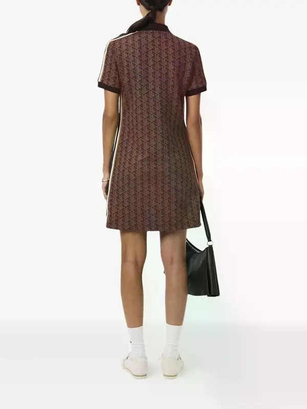 Lacoste Geometric-pattern Polo Shirt Dress