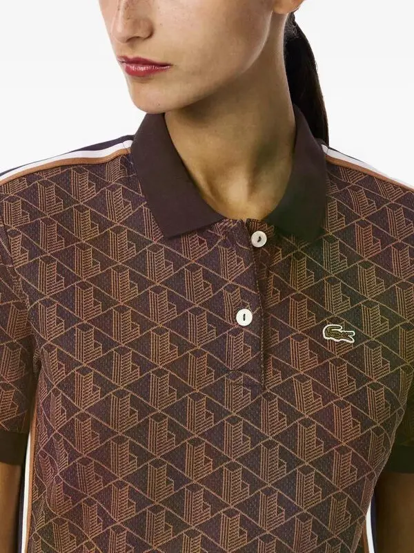 Lacoste Geometric-pattern Polo Shirt Dress