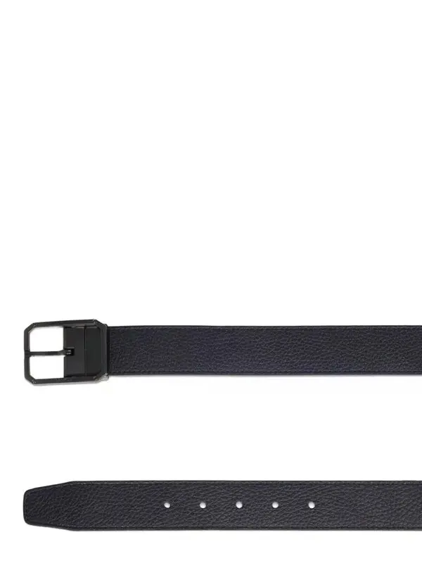 LANCEL Leather Square-buckle Belt - Blue
