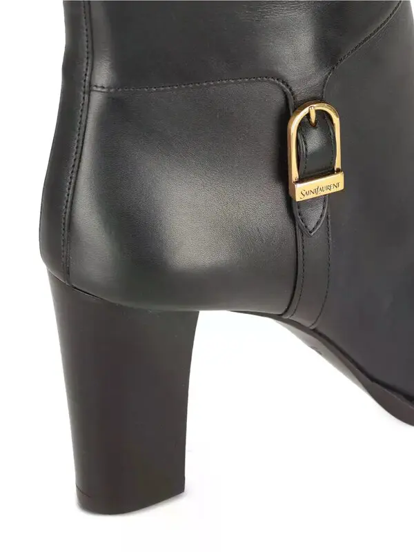 Saint Laurent 85mm Julia Leather Thigh-high Boots
