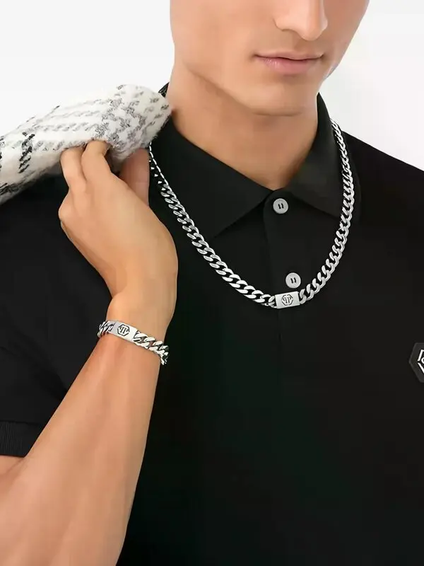 Philipp Plein Tag Logo-plaque Bracelet