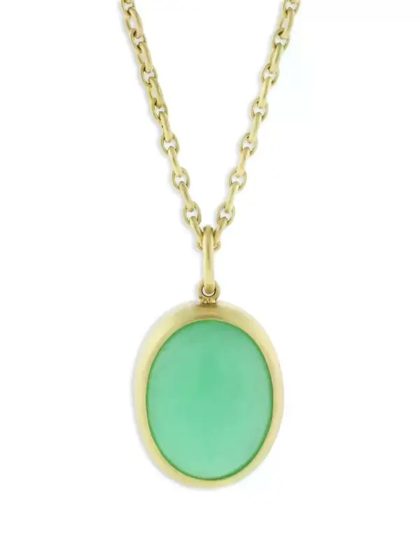 Irene Neuwirth 18k Yellow Chrysoprase Pendant - Gold