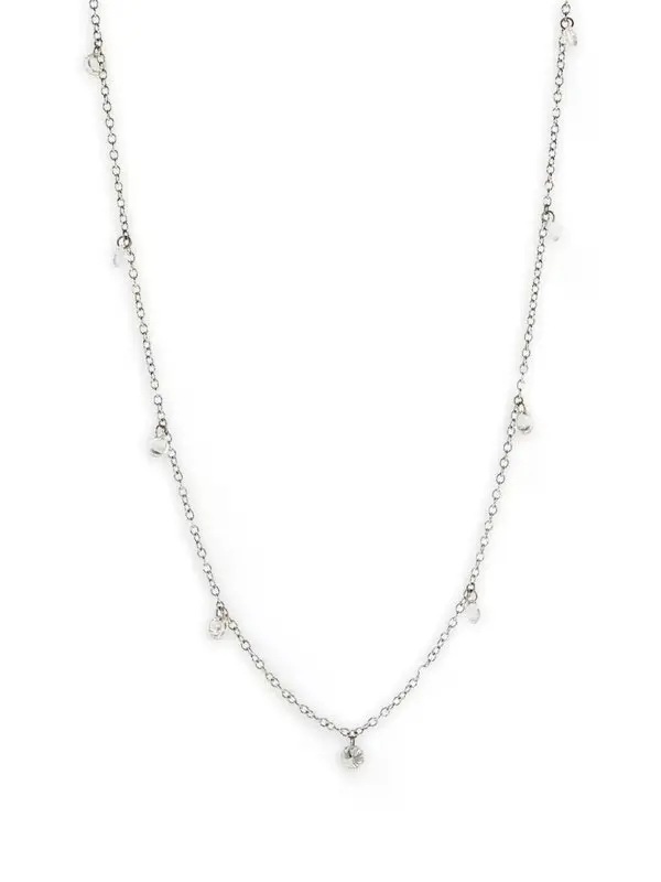 BAGGINS 18k White Gold Floating Diamond Necklace