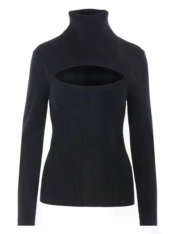 ALLUDE Ribbed Turtleneck Sweater