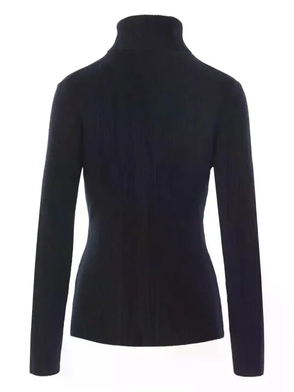 ALLUDE Ribbed Turtleneck Sweater